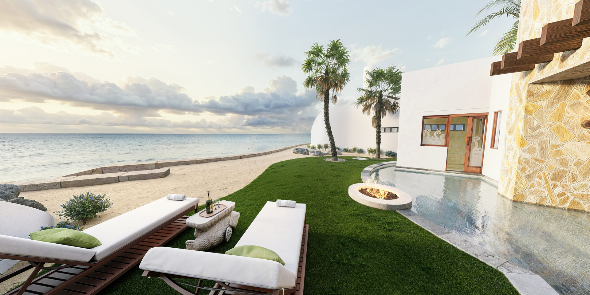 One Bedroom Beachfront Premium Suite | Waldorf Astoria
